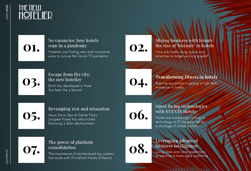Contents - The New Hotelier | Issue 2 | June 2020