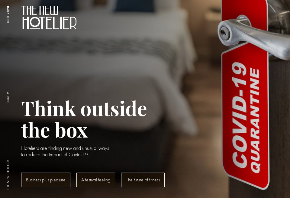 In this issue - The New Hotelier | Issue 2 | June 2020