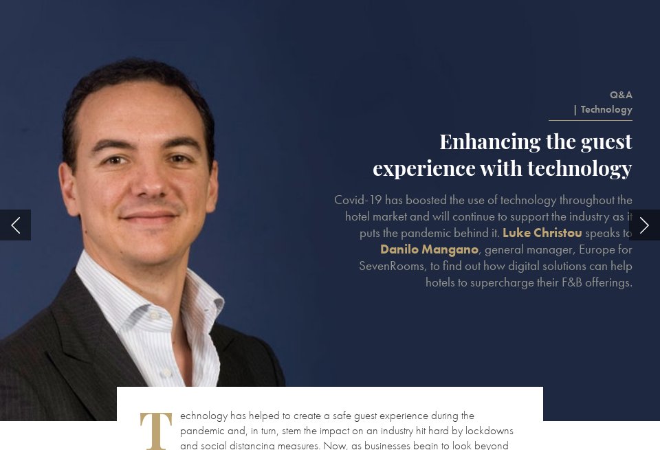 Enhancing the guest experience with technology - The New Hotelier ...